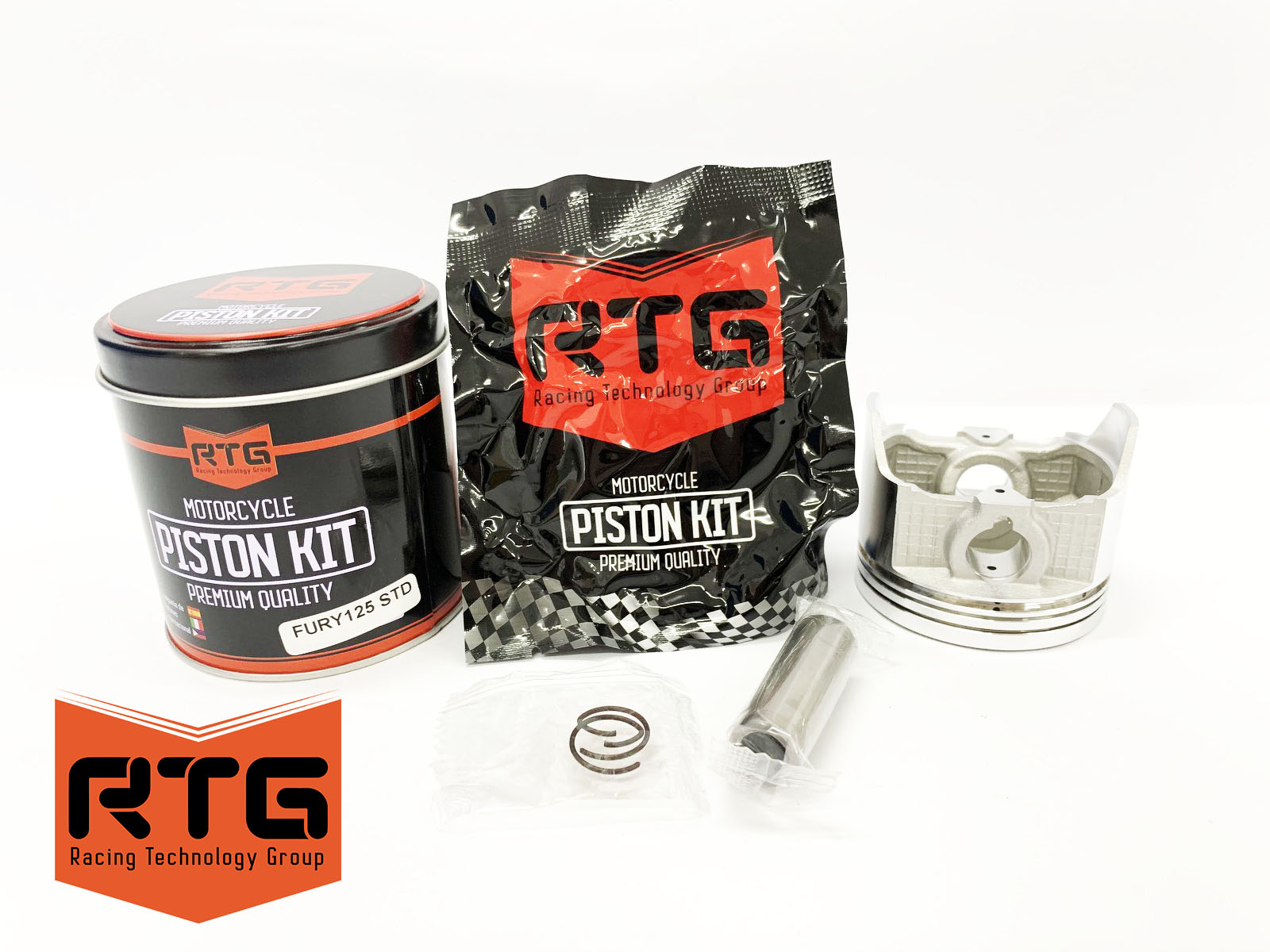 RTG Piston kit - FURY 125 STANDARD - High Quality and Genuine Parts ...