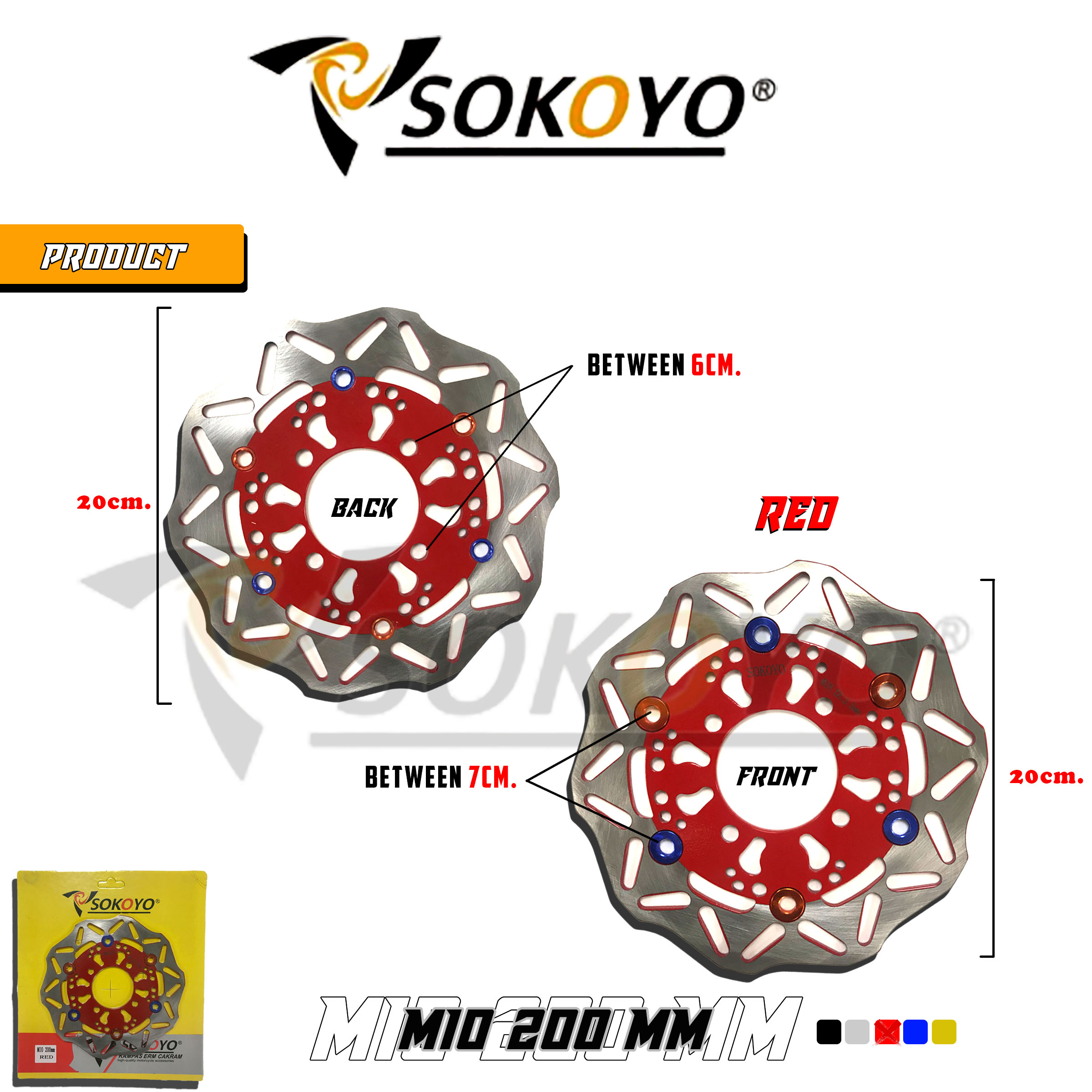 1 pc Lighten Disc Plate 200mm Disc Pad Disc Brake 4 Holes for Mio ...