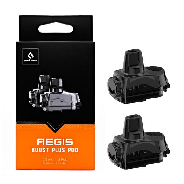 Geekvape Aegis Boost Plus Pod Cartridge 5.5ml Empty w/2 coils RDTA 100 ...