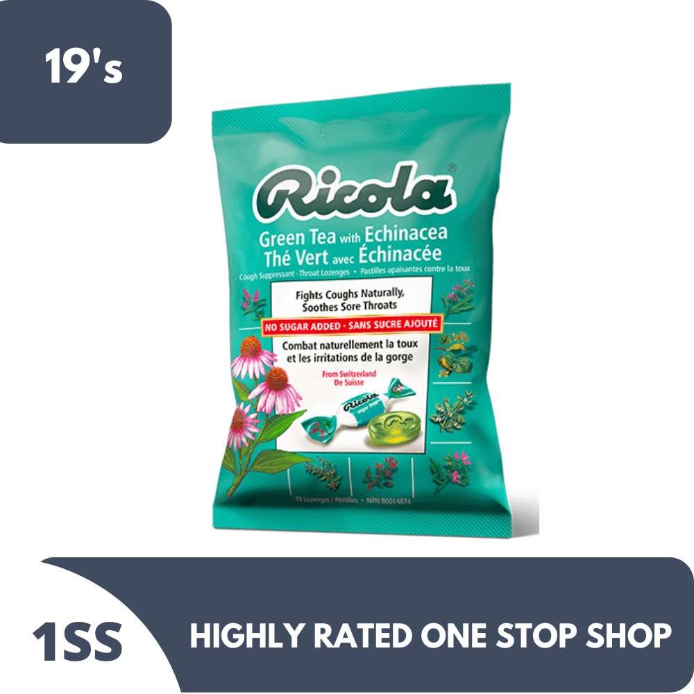 Ricola Green Tea Ni Sugar Added Throat Lozanges 19's | Lazada PH