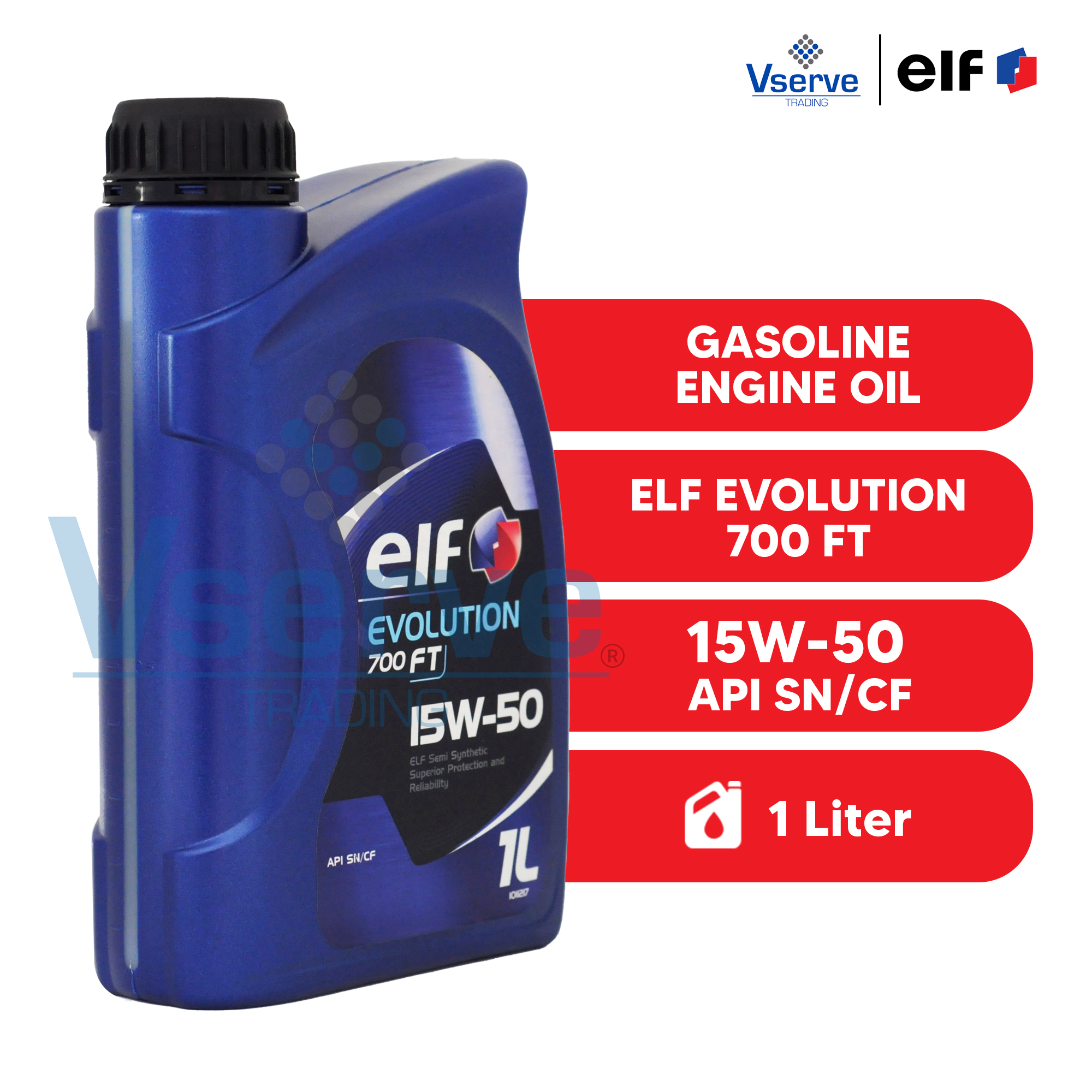 ELF EVOLUTION 700 FT 15W-50 1L GASOLINE ENGINE OIL | Lazada PH