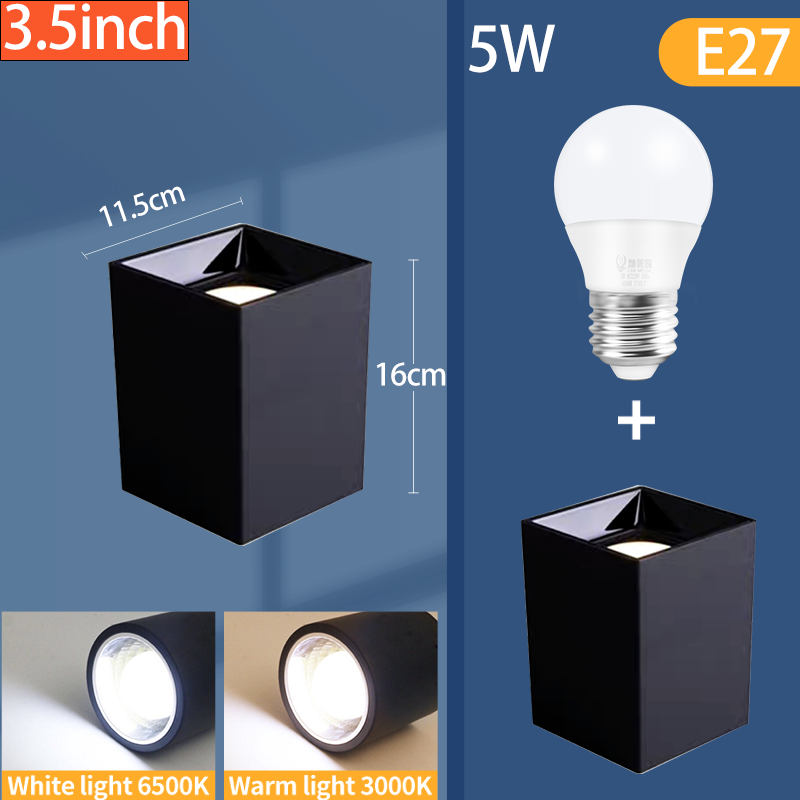 LED Downlight Ceiling Light Surface Mounted Pin Lights E27 Light Bulb ...