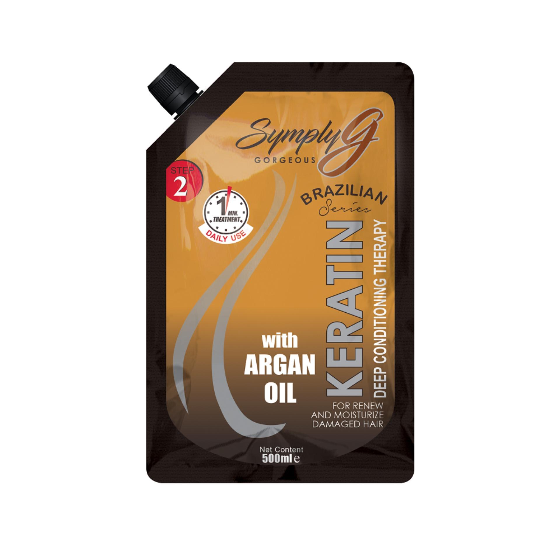 SYMPLY G Keratin Conditioner With Argan Oil 500ml | Lazada PH