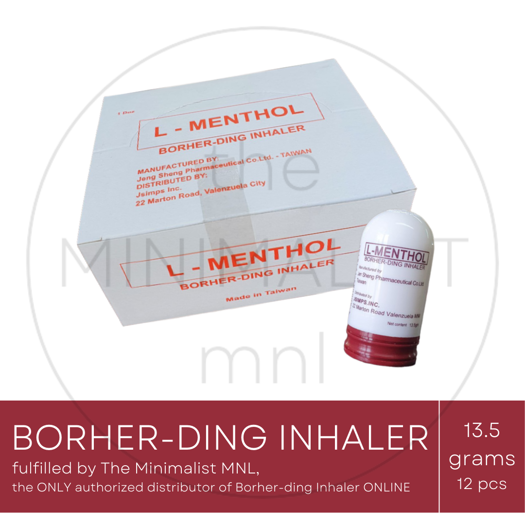 Borher-Ding L-Menthol Inhaler Stick Menthol Stick 13.5 grams by 12s ...