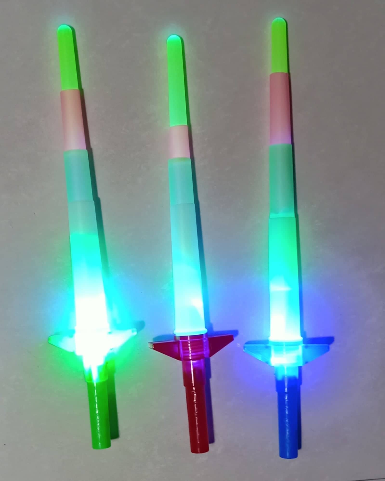 LED Glow Stick 4 Section Extendable Sword Toy Flashing Stick for Toys ...