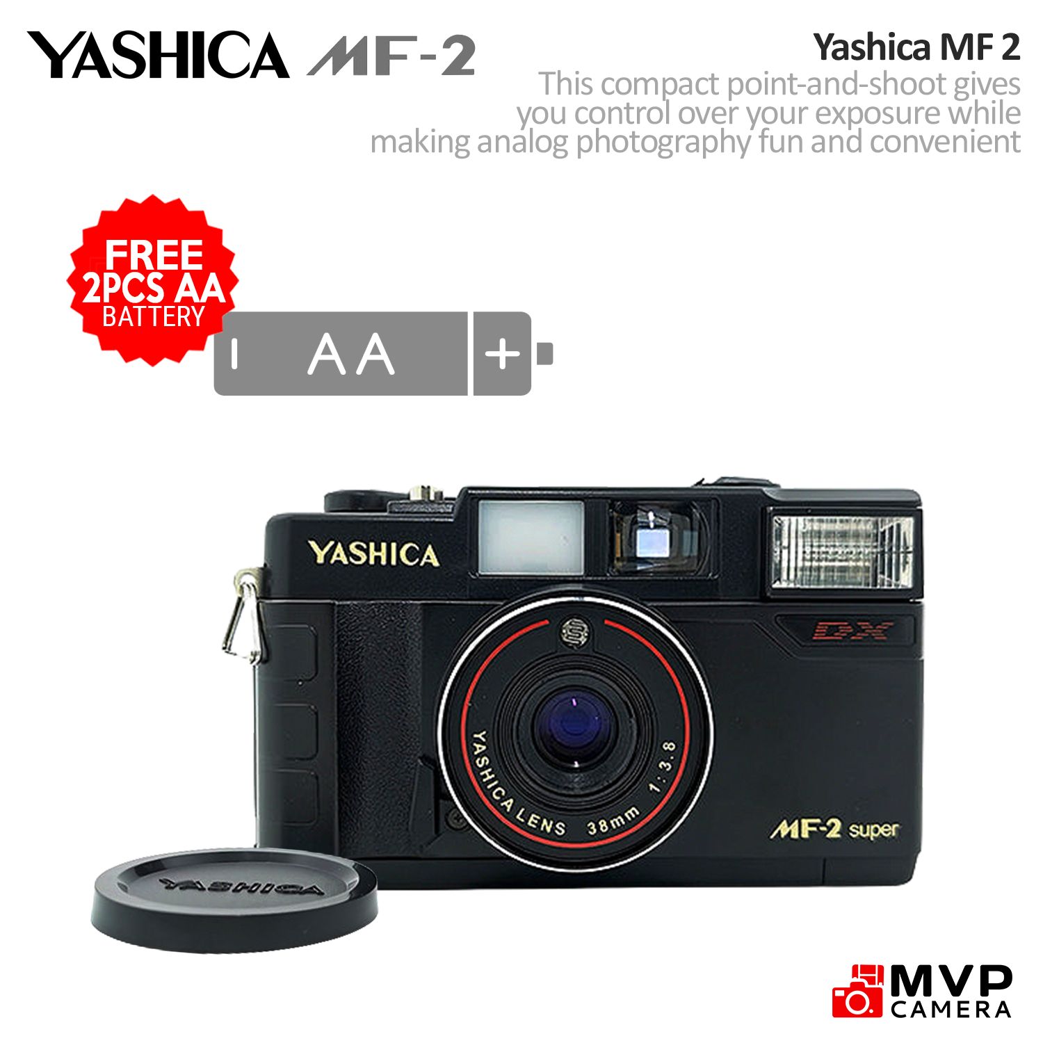 YASHICA MF-2 MF2 Super Reusable 135 35mm Film Analogue Camera MVP CAMERA | Lazada PH