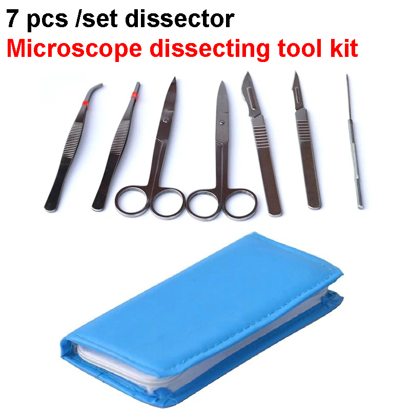【Ready Stock】 7 pcs /set dissector Microscope dissecting tool kit ...