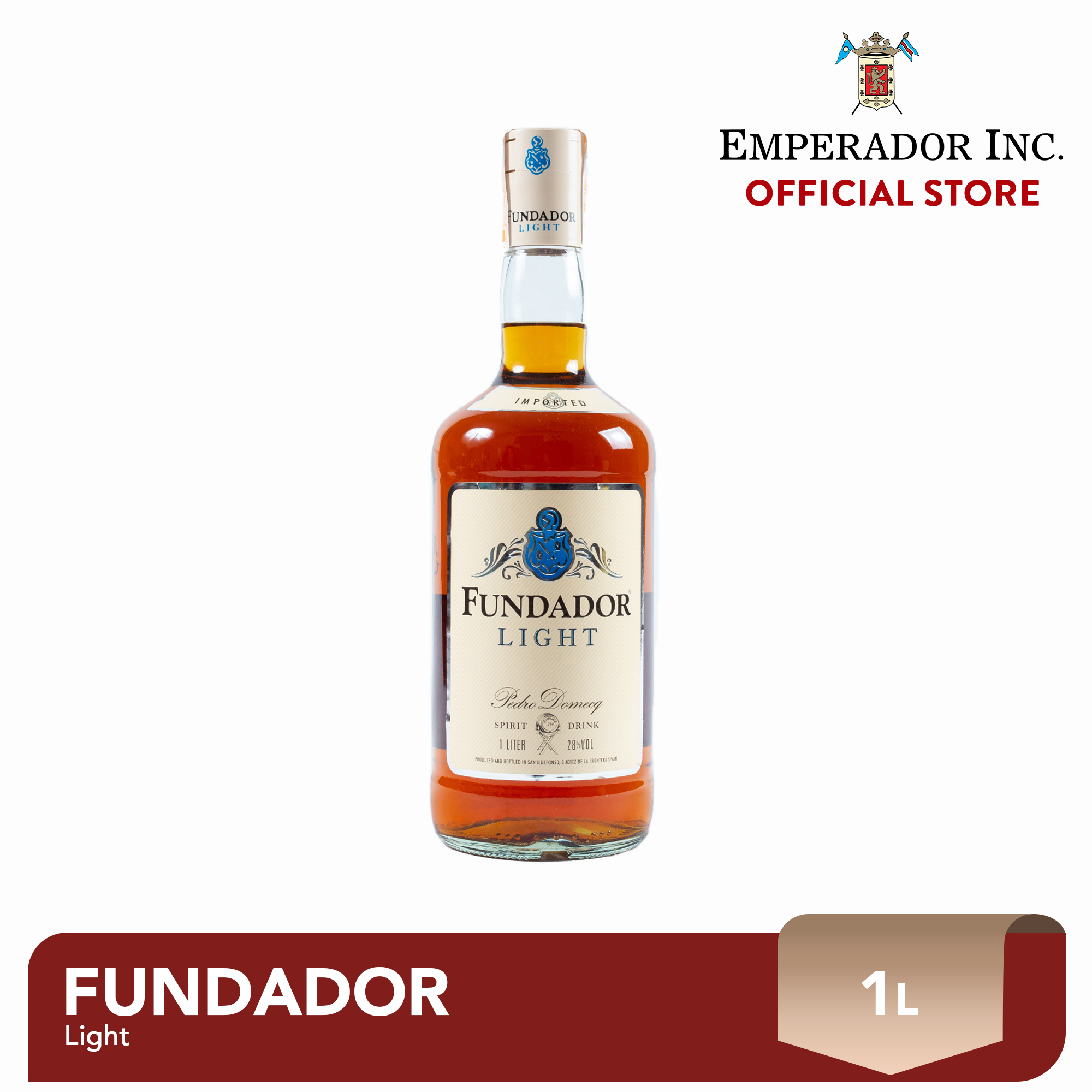 Fundador Light Brandy 1L | Lazada PH