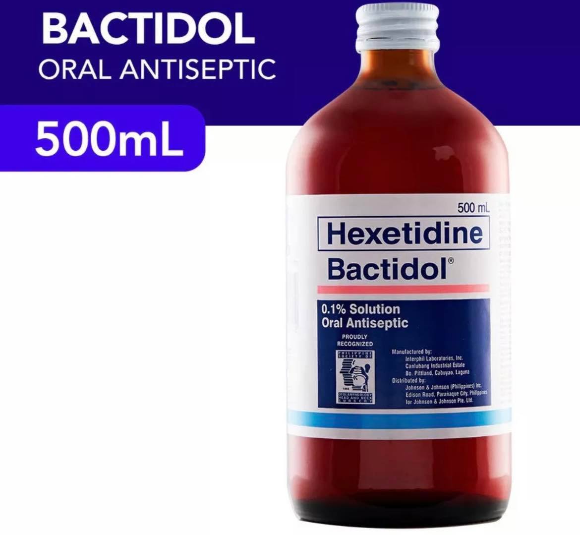 Bactidol Hexetidine Oral Antiseptic 500ml | Lazada PH