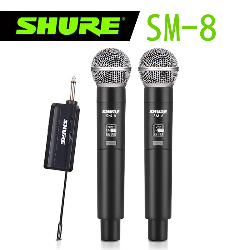shure/SM8 wireless microphone original branded,UHF wireless mic,Karaoke ...