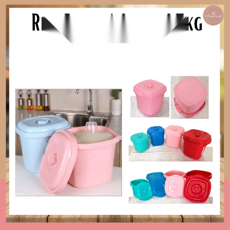 20KG Rice Storage Container Cereal Kitchen Container Sealed Rice Box ...