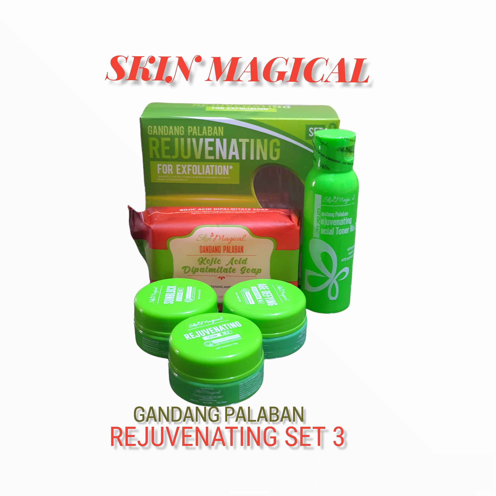 Skin Magical Set 3 Rejuvenating Skincare Set for Pimple Remover ...