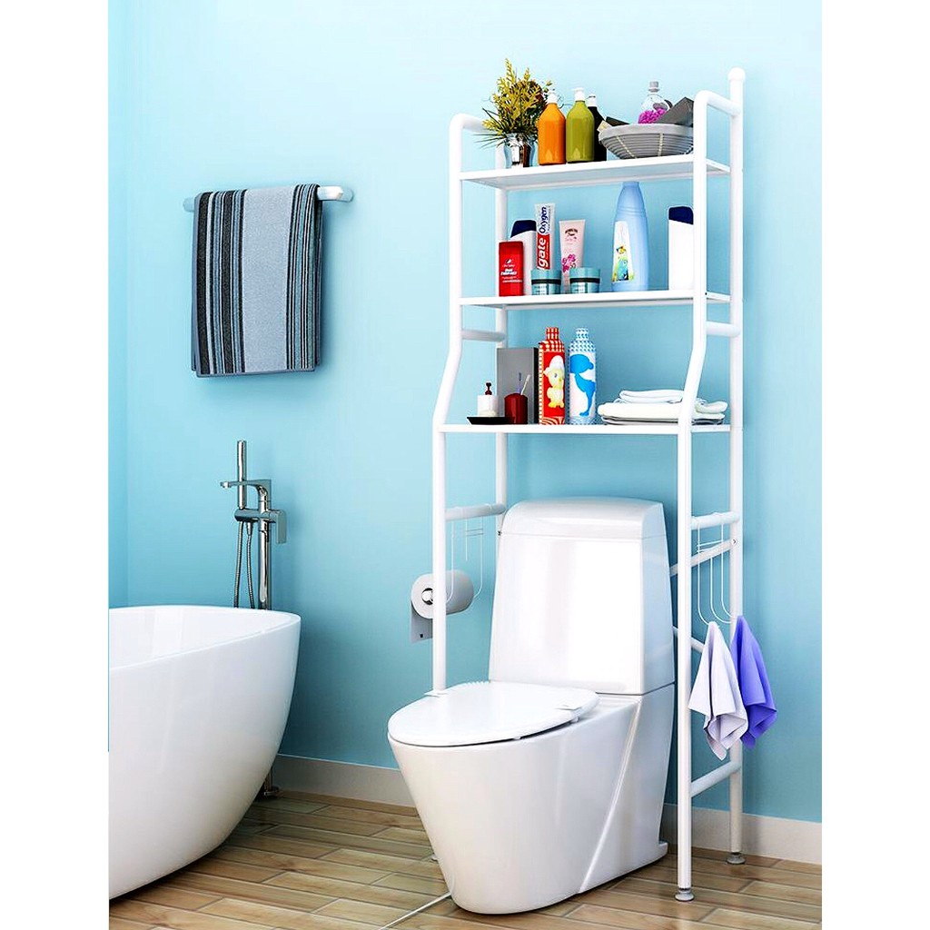 (W) Smart Organizer Bathroom Over Toilet Storage Rack | Lazada PH