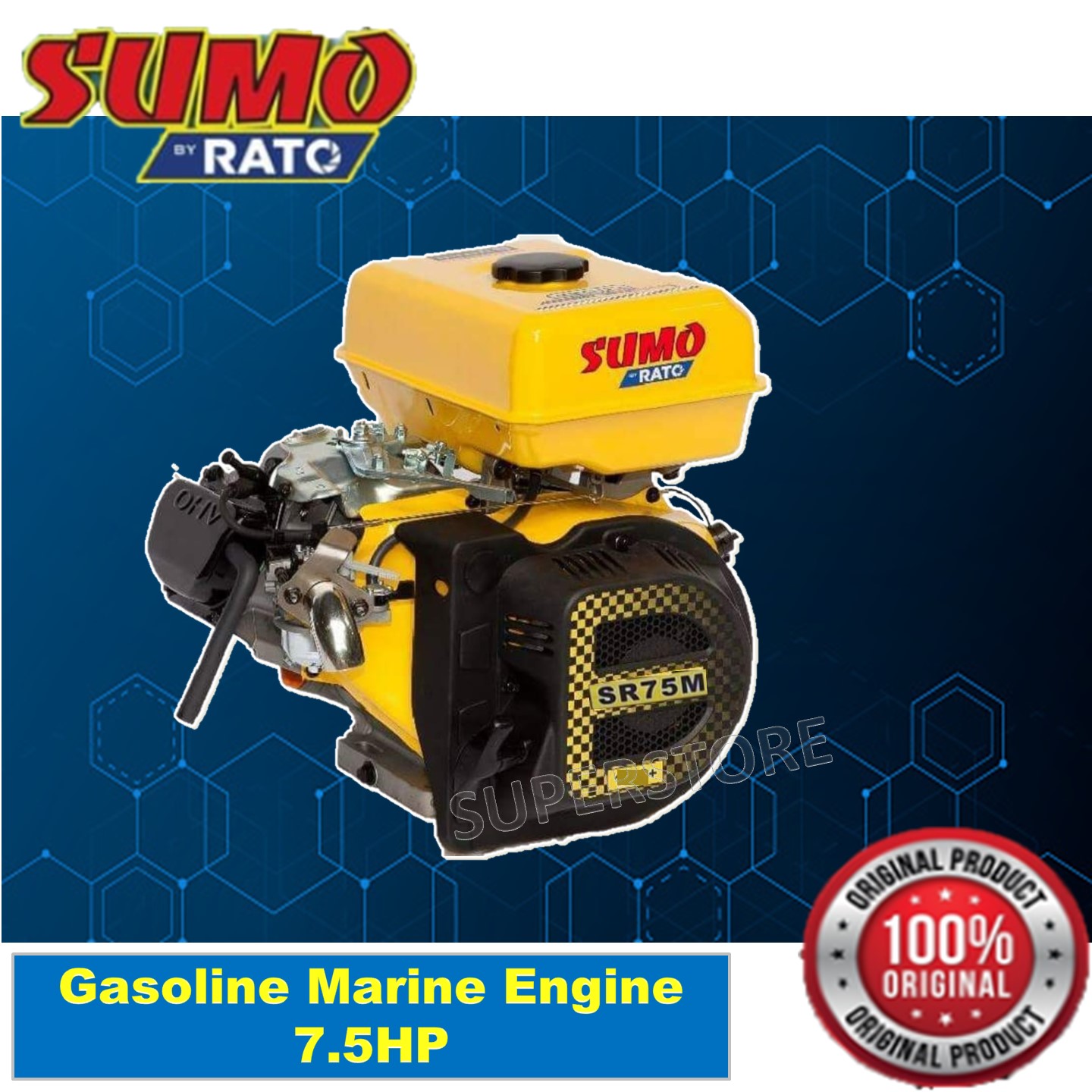 SUMO RATO Gasoline Marine Engine 7.5hp SR75M • Tm ss | Lazada PH
