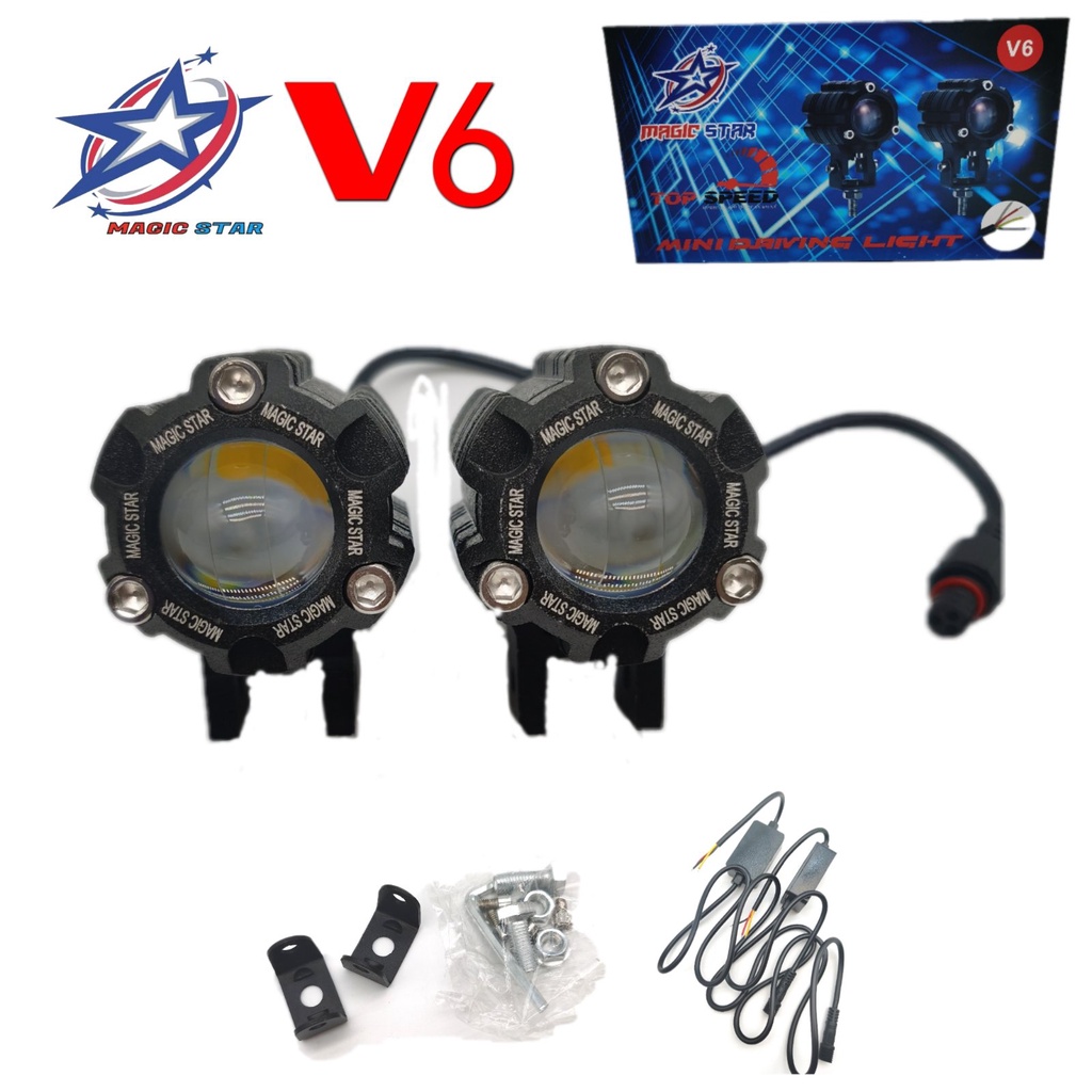 mini driving light V5V6 alloy water proof magic star | Lazada PH