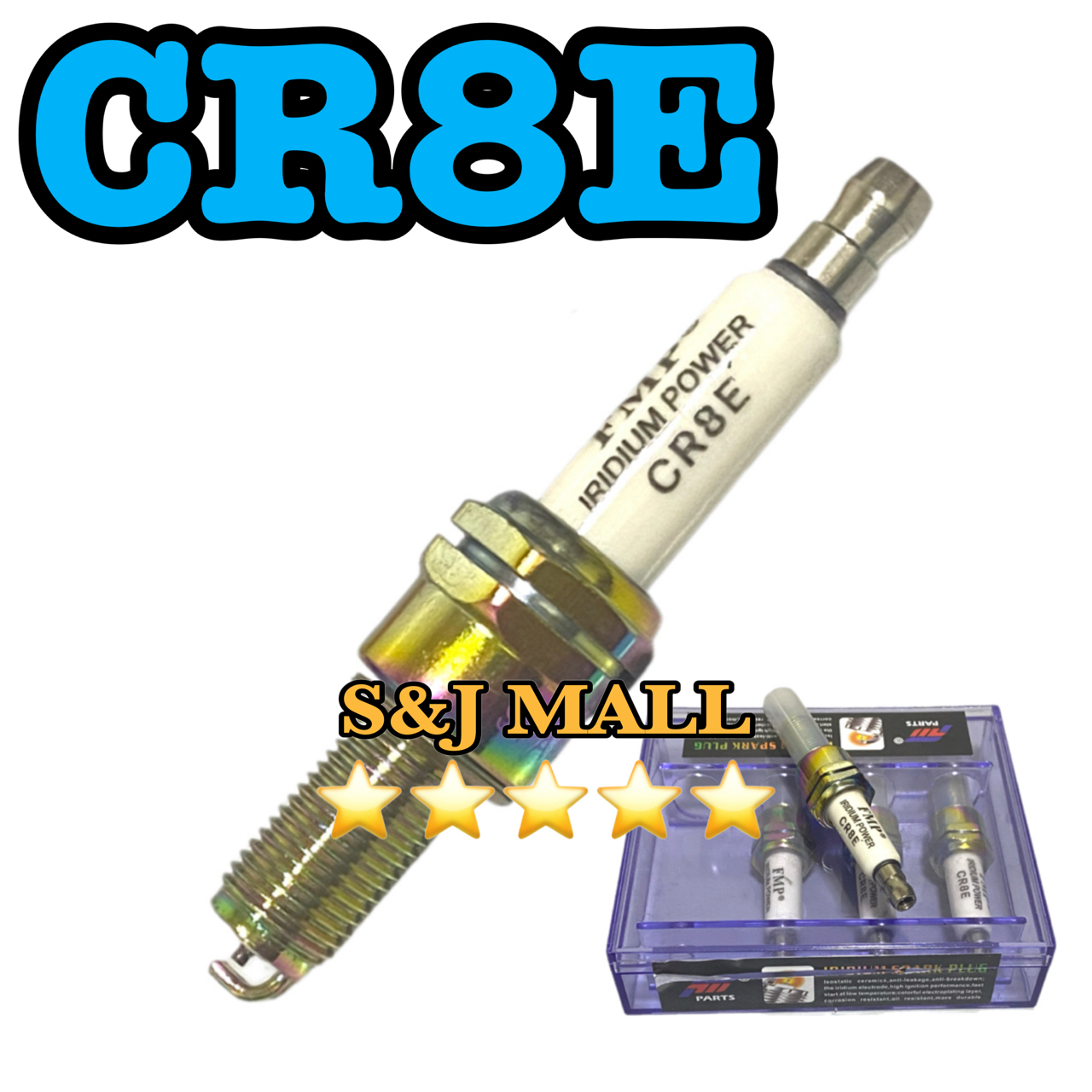 Motorcycle Iridium Spark plug CR8E for honda wave125 / suzuki raider150 ...