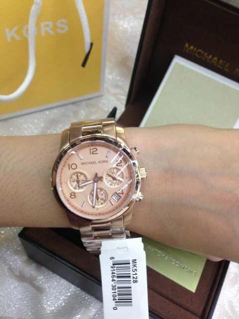 Michael Kors MK5128 Runway Chronograph Gold Dial Ladies Watch | Lazada PH