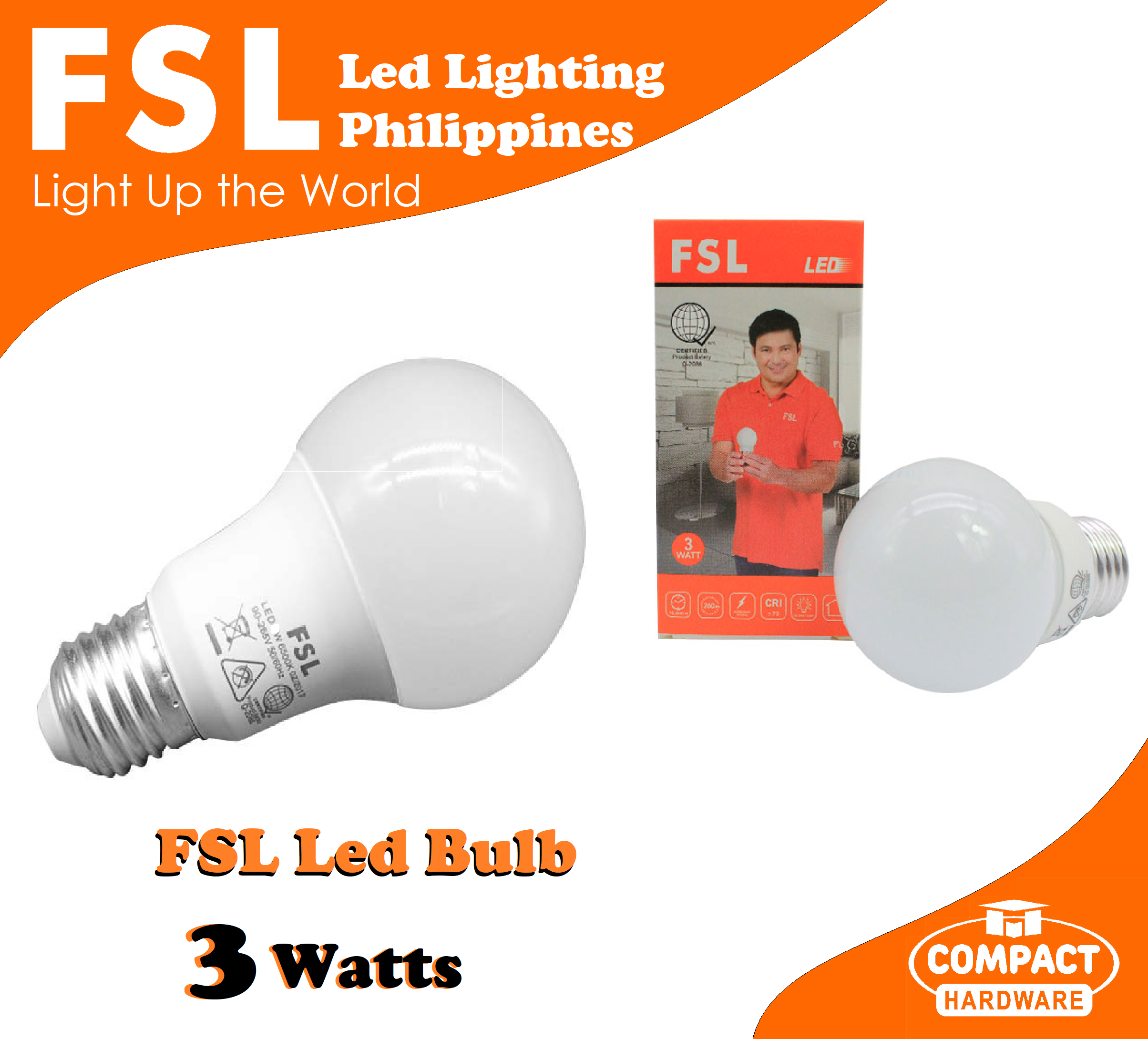 FSL LED 3W, 5W, 7W, 9W, 12W & 14W | Lazada PH