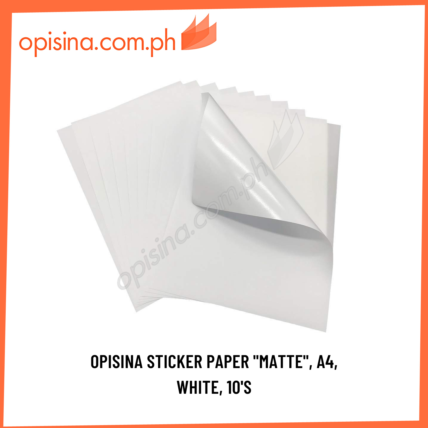 OPISINA STICKER PAPER MATTE A4 | Lazada PH