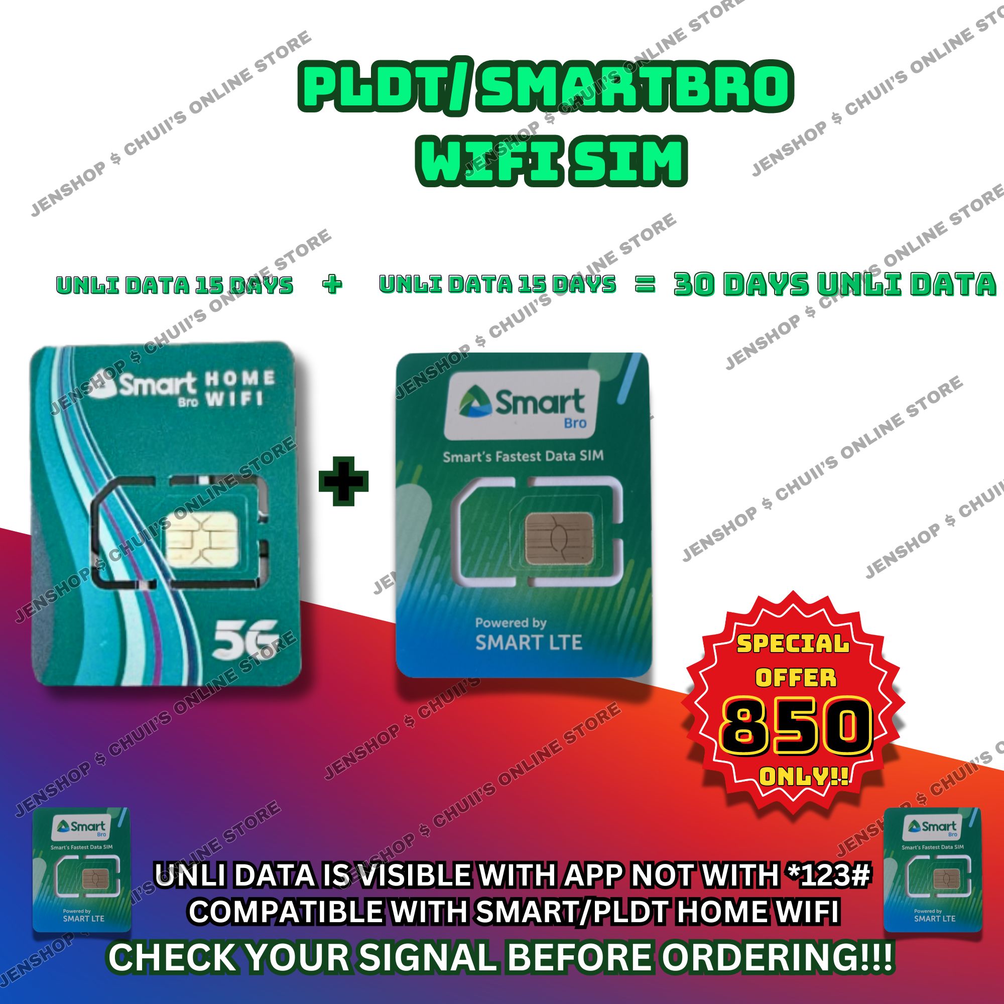 PLDT SMART BRO PREPAID WIFI SIM WITH UNLI DATA 30 DAYS | Lazada PH