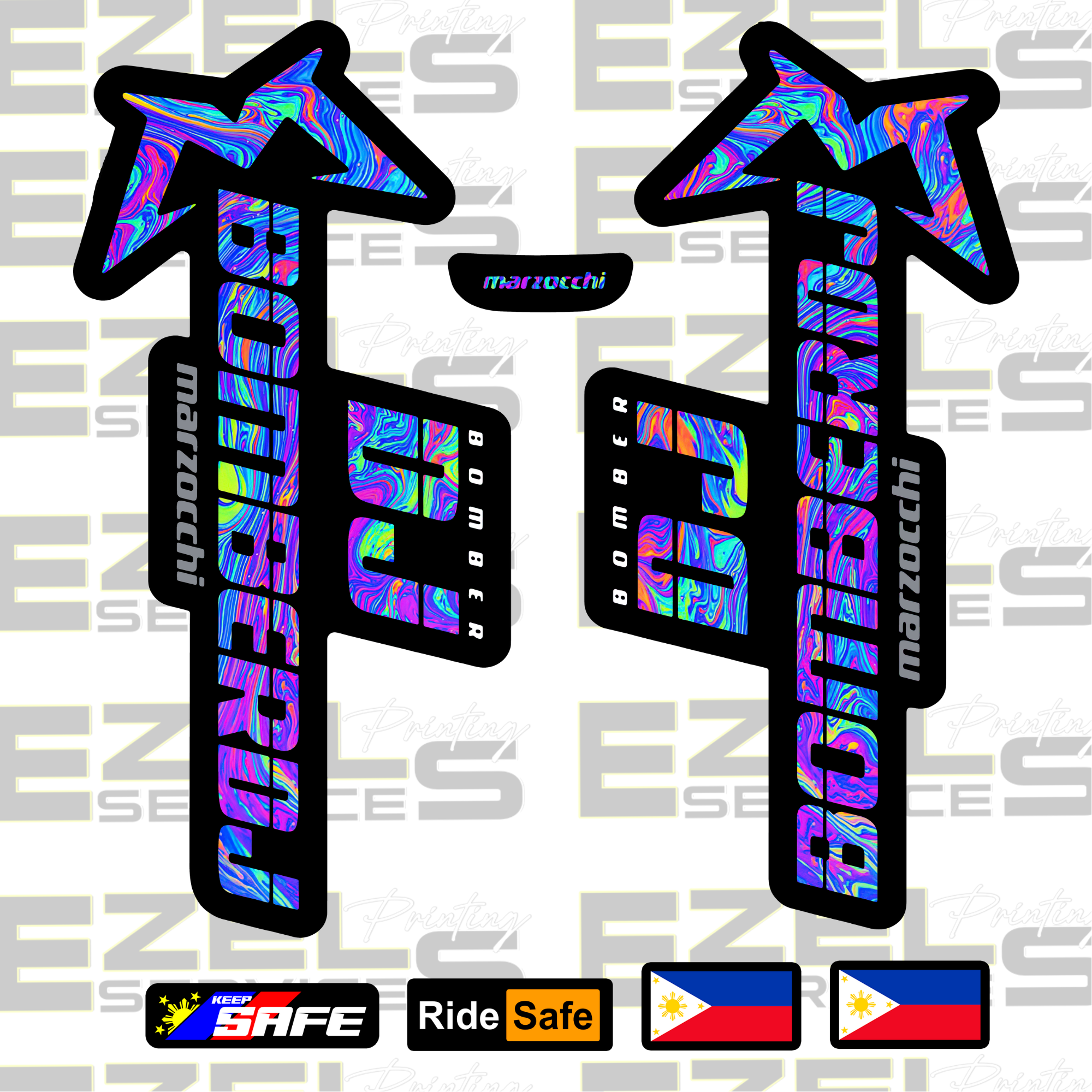 Marzocchi Bomber DJ MTB fork Sticker | Lazada PH