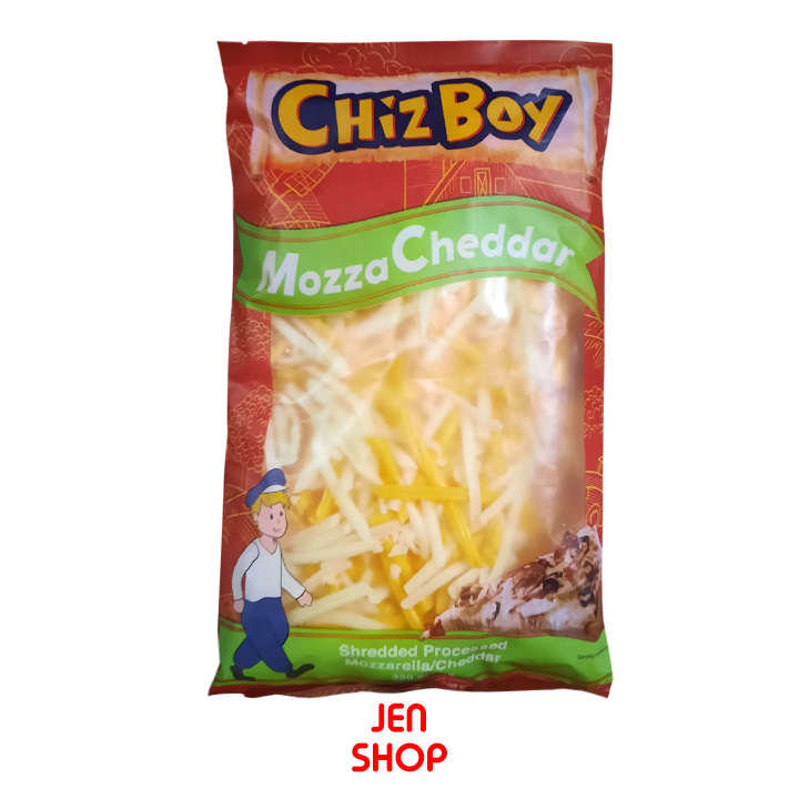 Chiz Boy Chizboy Shredded Processed Mozzarella Cheddar Cheese 350 grams ...