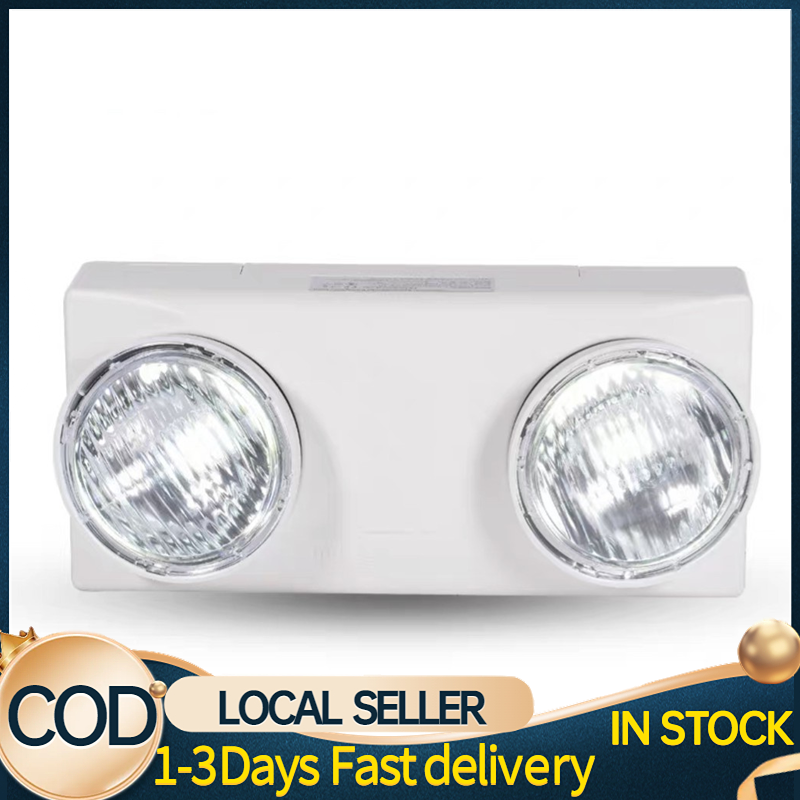 LED Wall Mounted 2*3W Emergency Light Twin Dual Eye Rechargeable Light ...