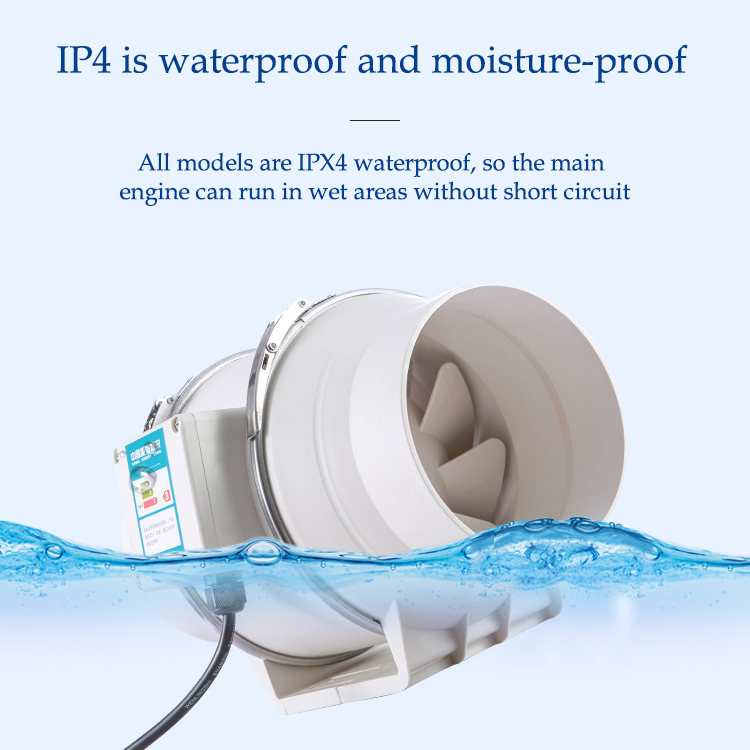 Strong Exhaust Fan Ventilation Fan 4/6 Inch Inverter Duct Fan Home ...