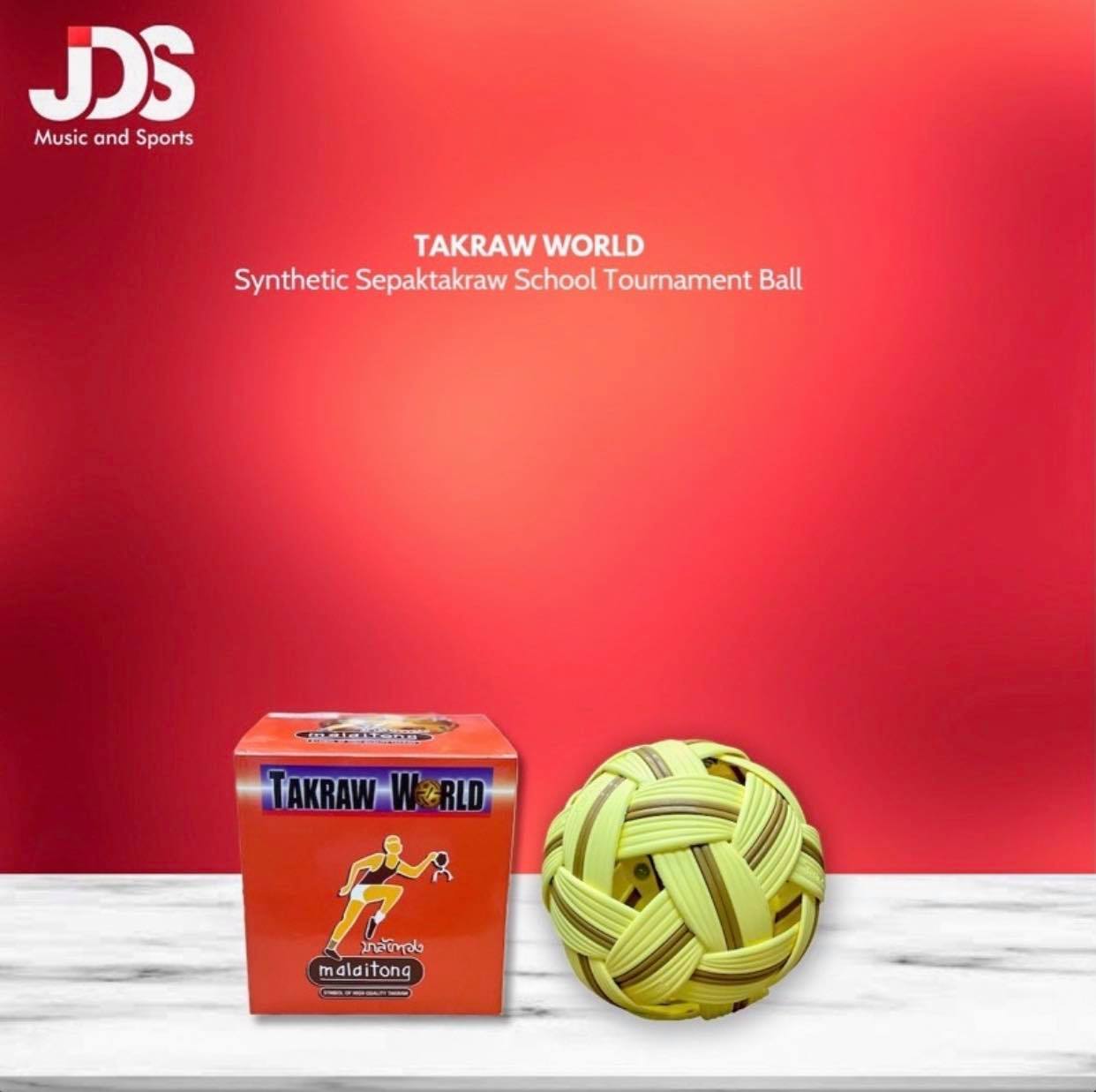 Takraw World Synthetic Sepak Takraw School Tournament Ball | Lazada PH