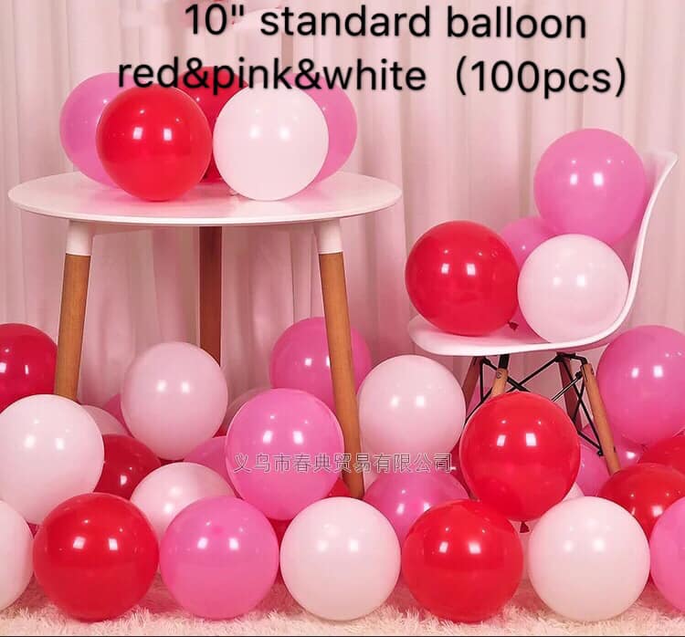 100 Pcs tri color assorted ballons 10 inches | Lazada PH