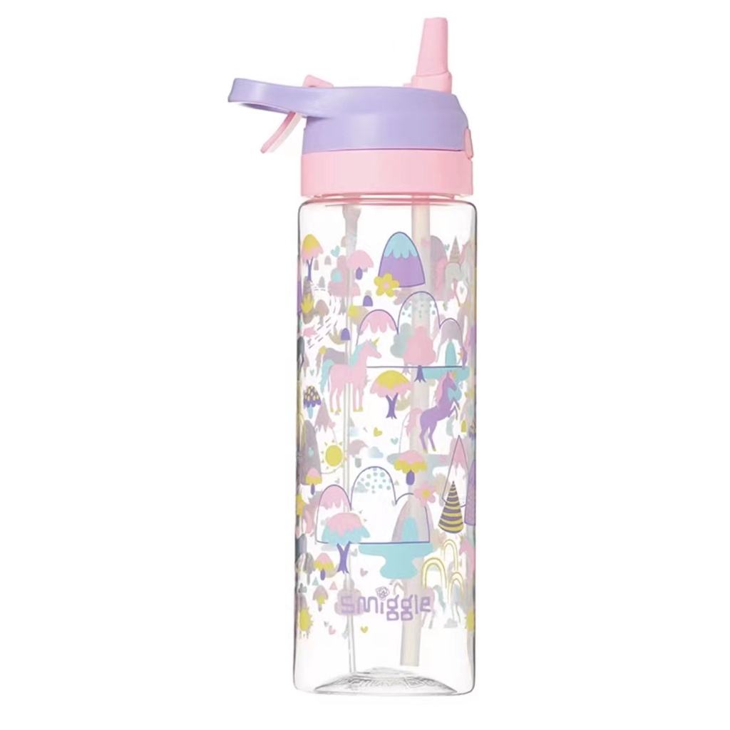 Smiggle bottle plastic cup straw men and women children light ...