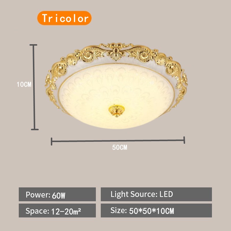 Nordic luxury LED Ceiling Light Tricolor dimming/Remote Control Living ...