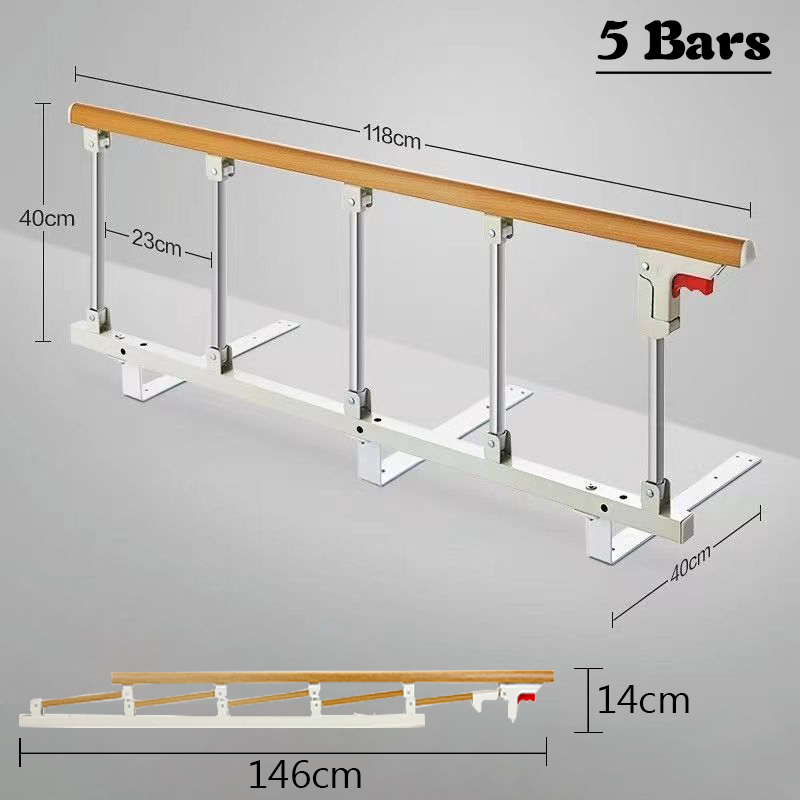 Side Rails For Bed Folding Aluminium alloy Guardrail Bed Safety Bed ...