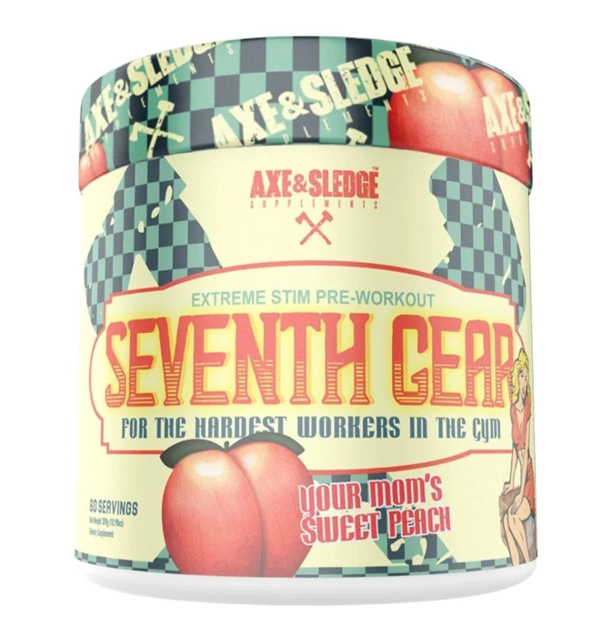 AXE & SLEDGE SEVENTH GEAR 60 SERVINGS YOUR MOMS SWEET PEACH FLAVOR ...