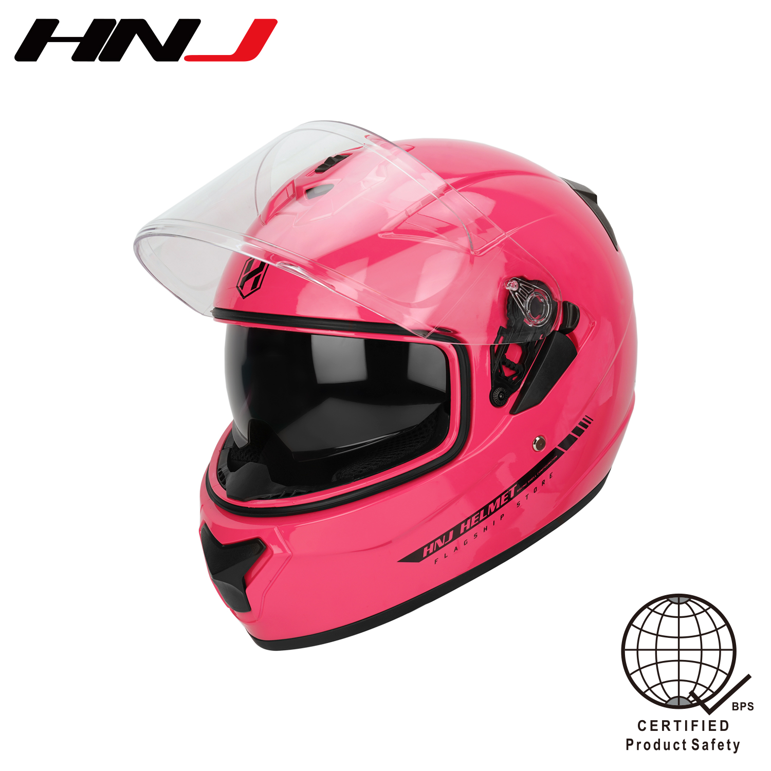 HNJ Helmet Motorcycle Full Face original Dual Visor Full Face Helmets W ...