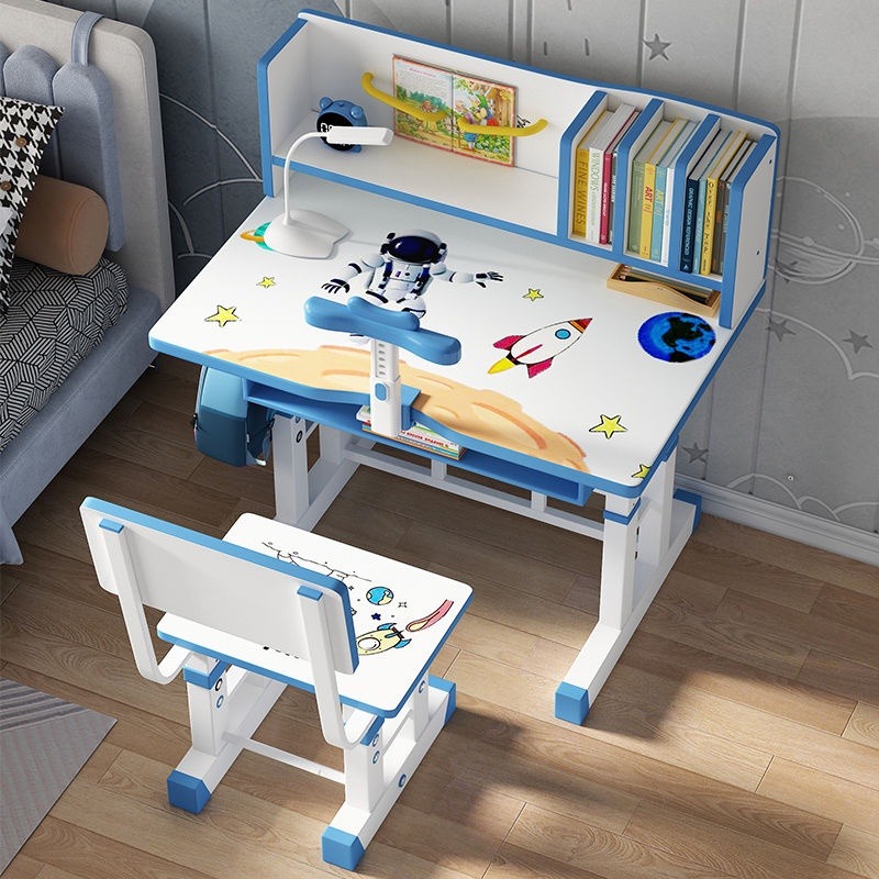 Kids character study table set children’s learning desk study desk ...