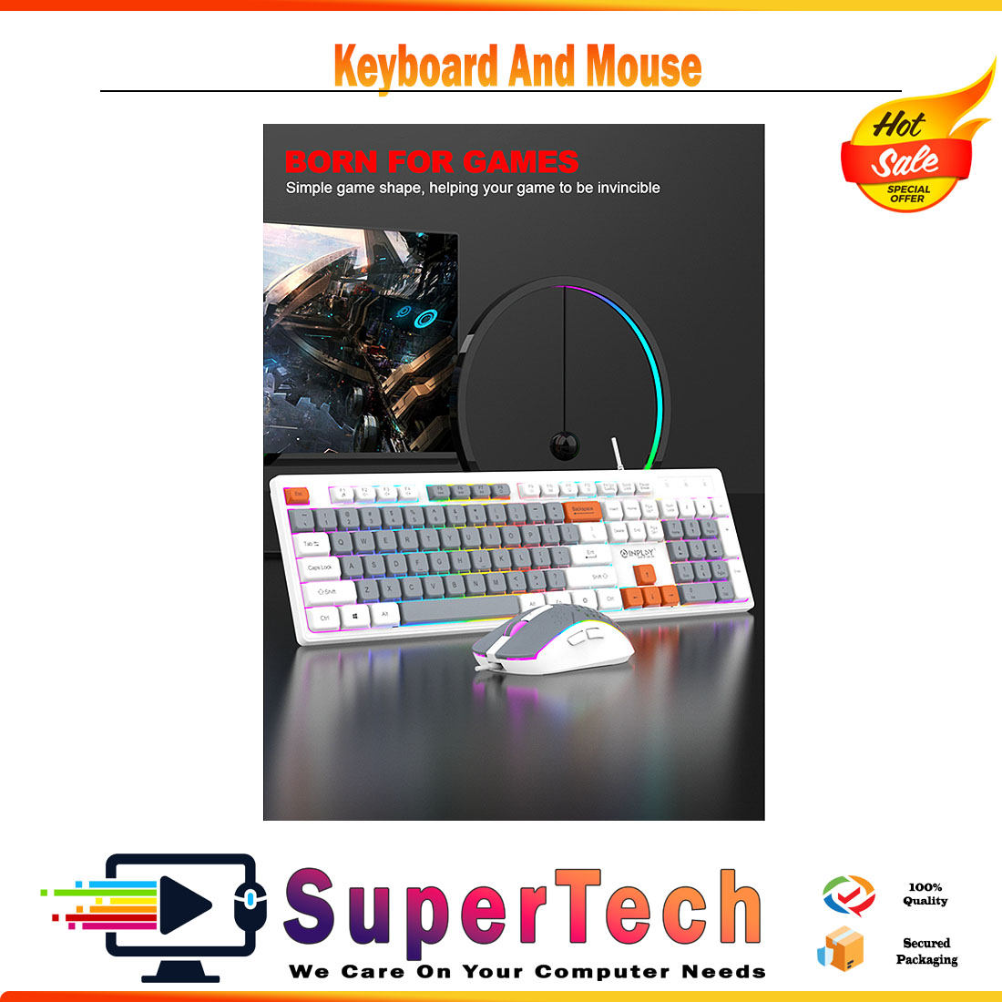 Inplay STX380 RAINBOW MOUSE & KEYBOARD COMBO | Lazada PH