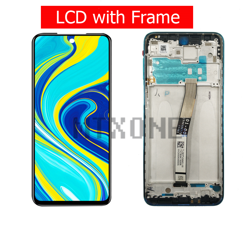 for Xiaomi Redmi Note 9S LCD Display with Frame Touch Screen Digitizer ...