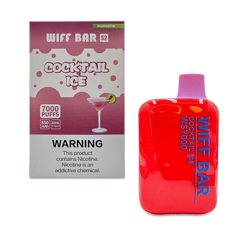 vape 【Legit】wiff bar-S2 7000 Puffs Disposable Pod Device Starter Kit 3 ...