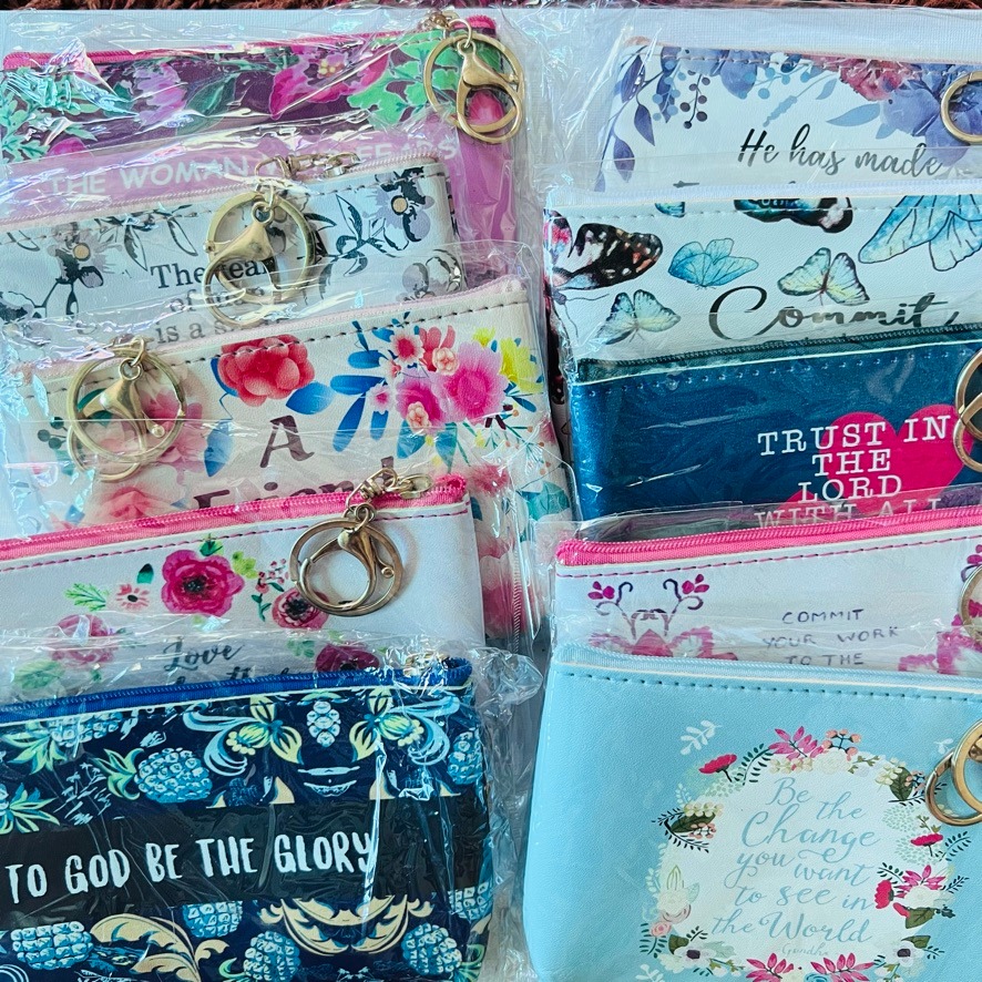 Bible Verse Coin Purse 5.5 inches x 4 inches (SOLD PER SET OF 10 ...