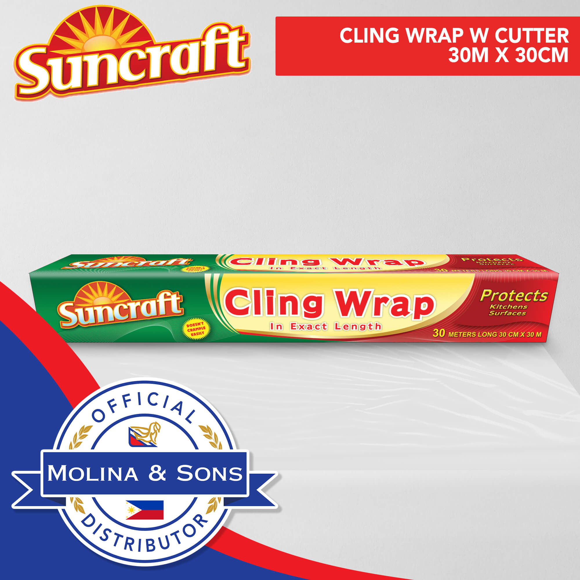 Suncraft Cling Wrap With Cutter 30M X 30CM | Lazada PH