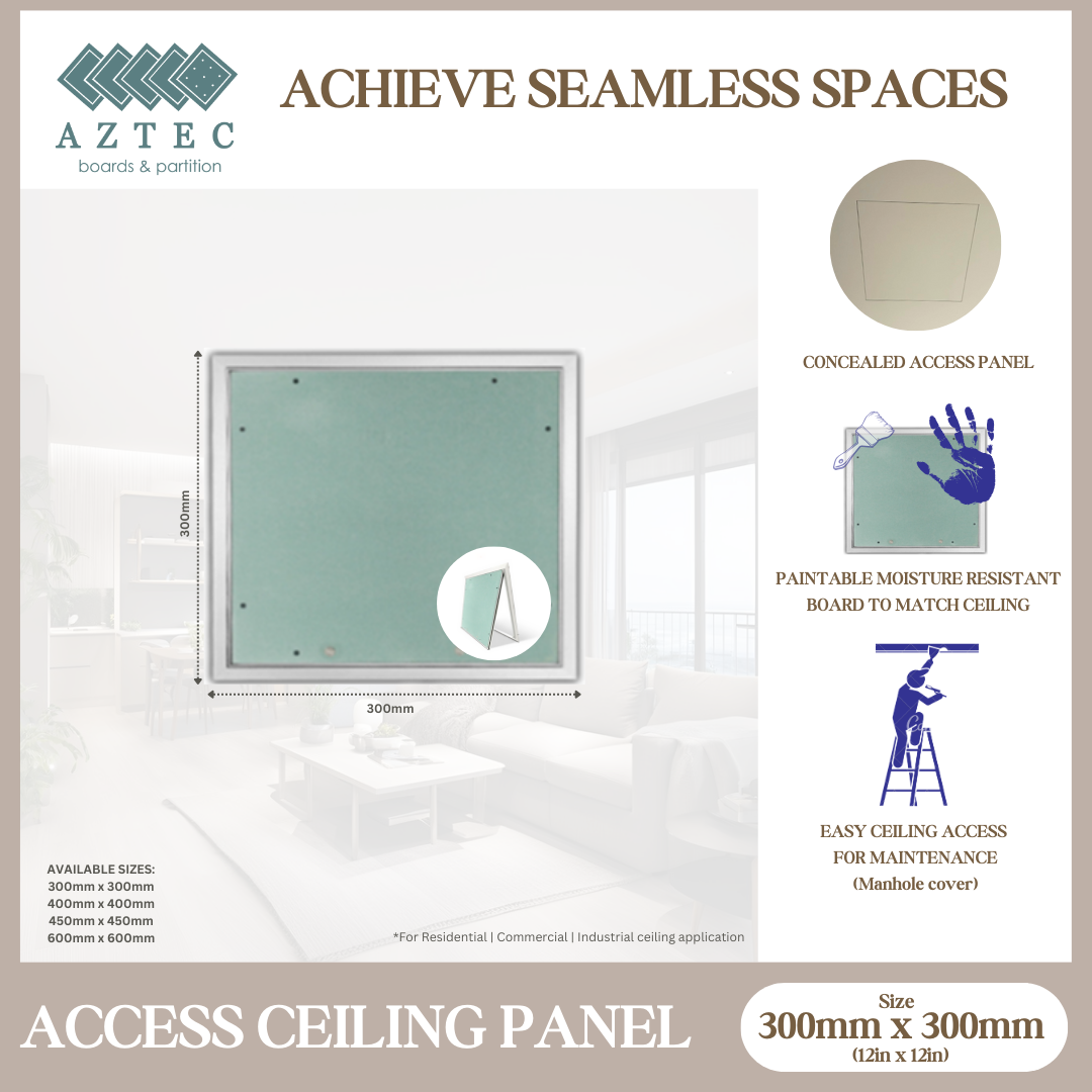 Aztec Ceiling Panels - Premium Access Panels - 300mm x 300mm ...