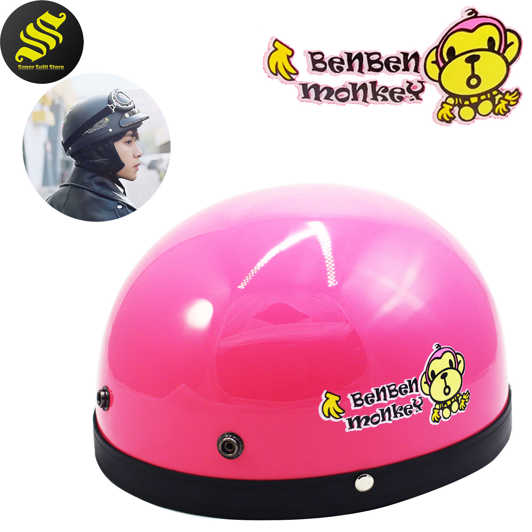 ADL-123 Helmet Scooter Bike Open Face Anti-UV Safety Hard Hat | Lazada PH