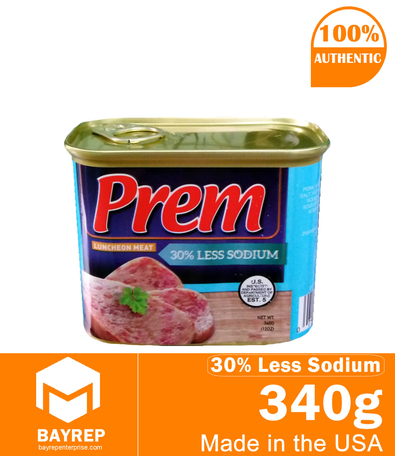 Prem Luncheon Meat | 30% Less Sodium, 340g | Lazada PH