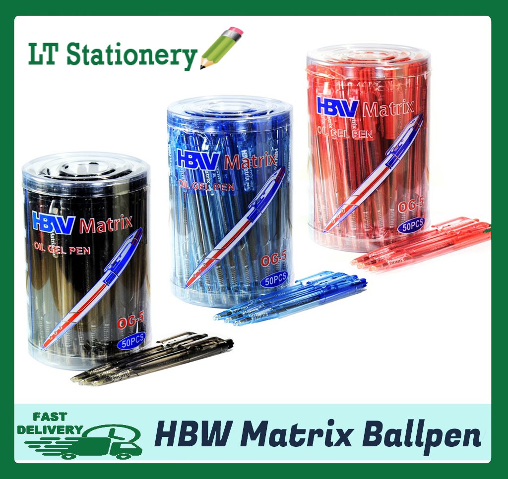 HBW matrix ballpen rectractable pen | Lazada PH