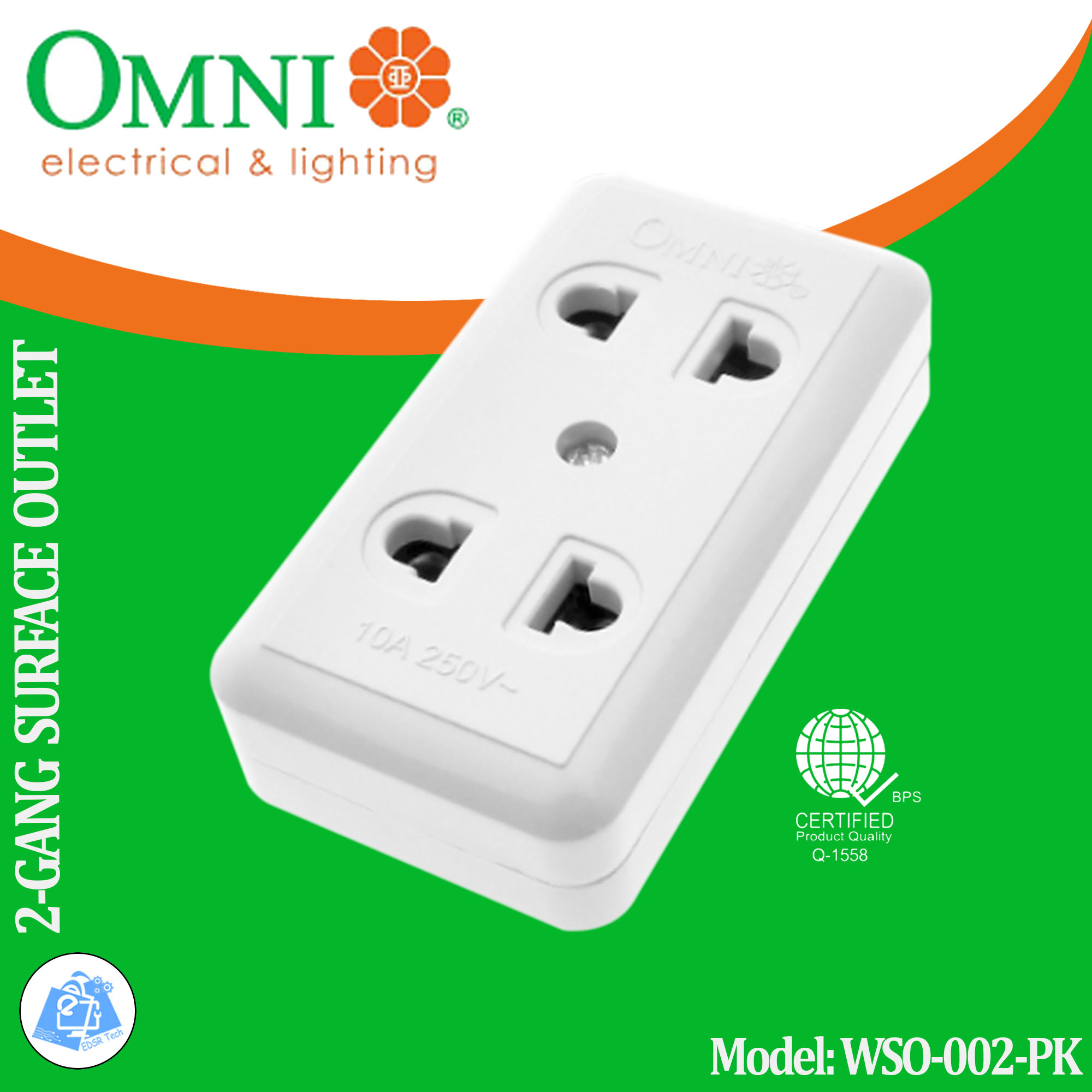 Omni 2 Gang Surface Outlet 10A 250V WSO-002-PK | Lazada PH