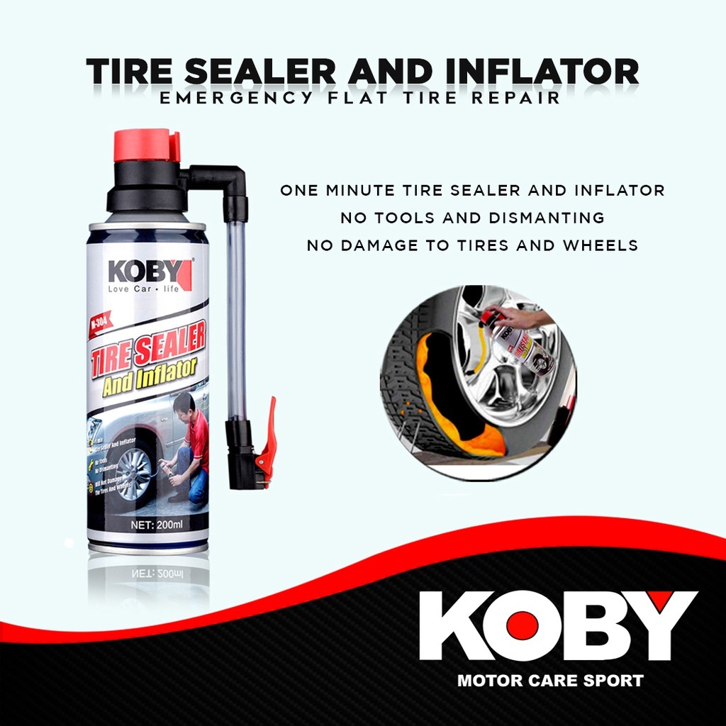 Koby Tire Sealer and inflator 450ml | Lazada PH