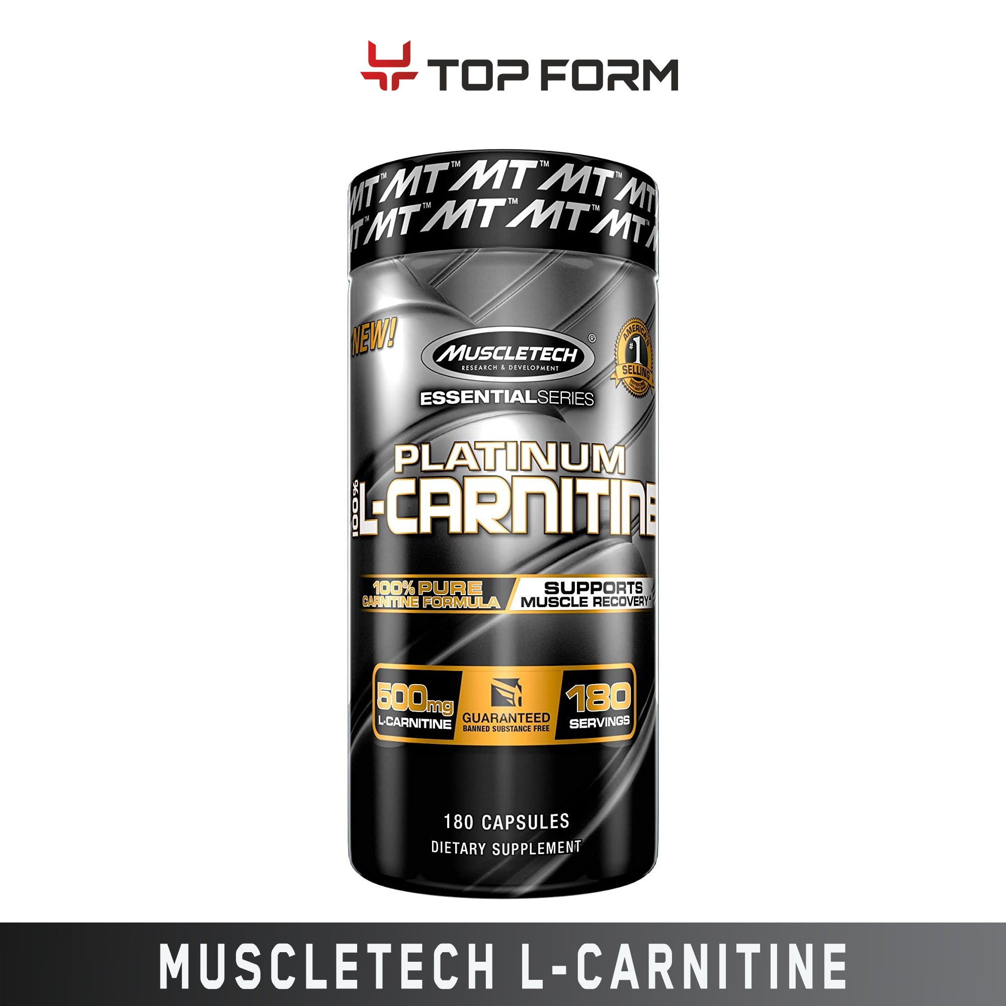 MuscleTech 100% L-Carnitine Supplement180 capsules - Post Workout ...