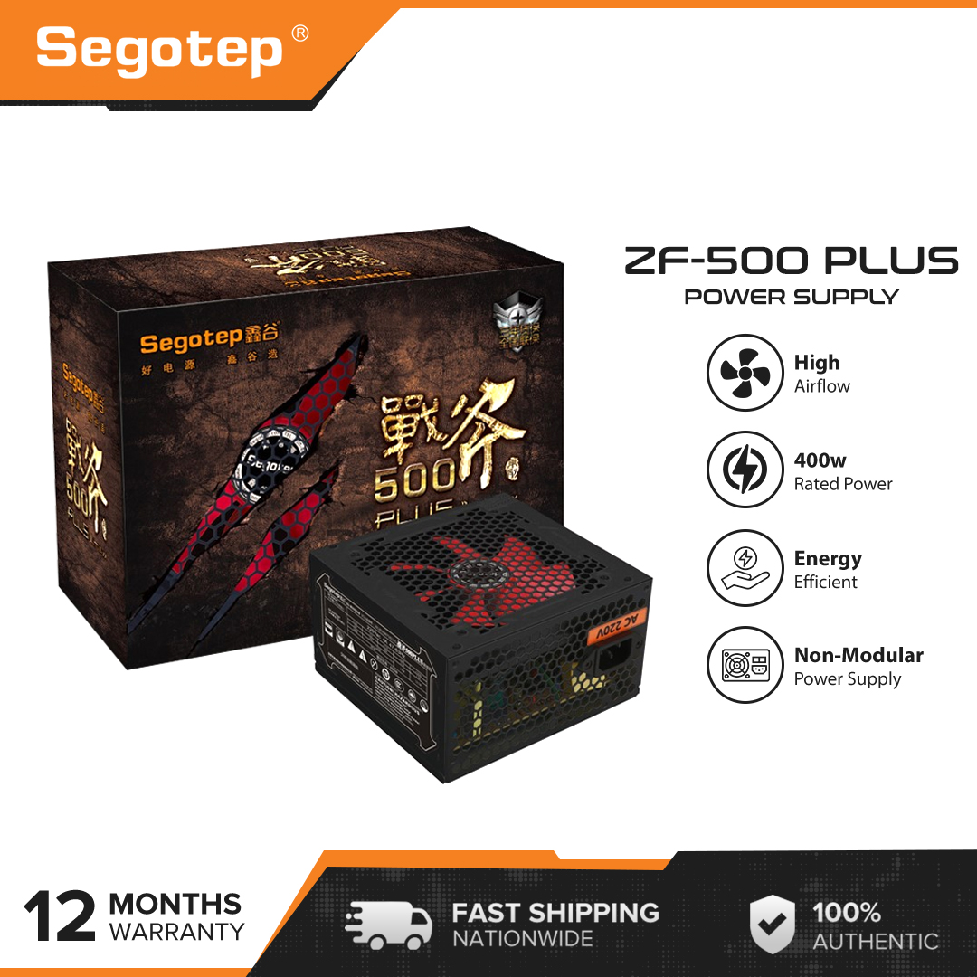 Segotep ZF-500 Plus 400W Non-Modular Power Supply | Lazada PH