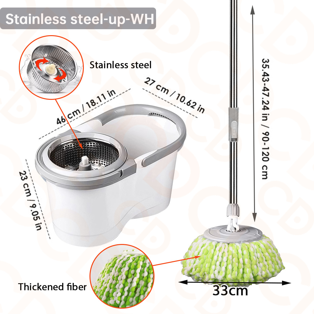 CD Mop With Spinner and Bucket Complete Mop Set for Floor Cleaning ...